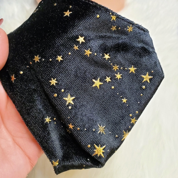 Accessories | Face Mask 2 Layer Gold Star Soft | Poshmark